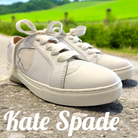kate spade | Shoes | Kate Spade Fez Leather Sneaker Size 7 | Poshmark
